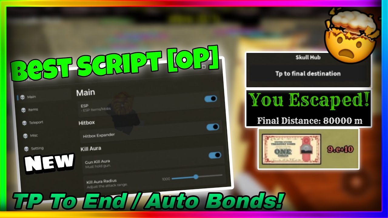 [OP] Dead Rails Script 2025! 🔥 | Auto Bonds, TP To End, Kill Aura, Aim ...