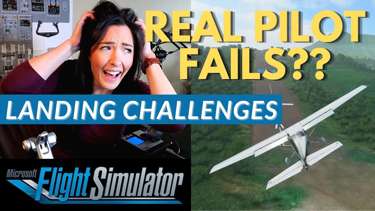 REAL PILOT vs Flight Simulator Landing CHALLENGES 2020 | EPIC Landing ...