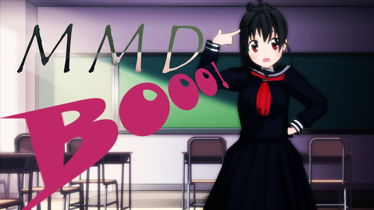 【MMD】Booo！をオリジナル娘に踊ってもらいました。 - YouTube