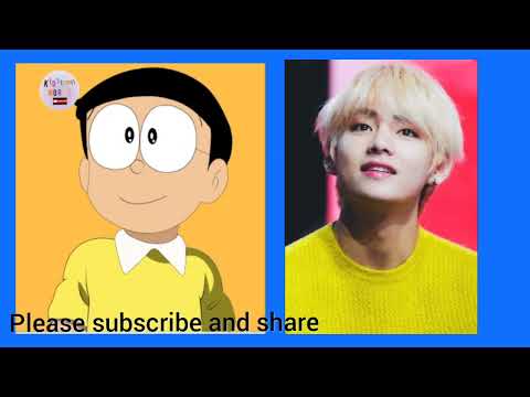 BTS members as doraemon characters 💙💜bts vs doraemon #doraemon #bts 💜