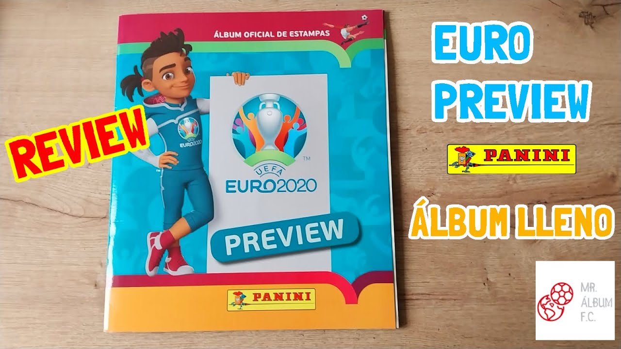 Review // Álbum COMPLETO "Euro Preview 2020" - PANINI - YouTube