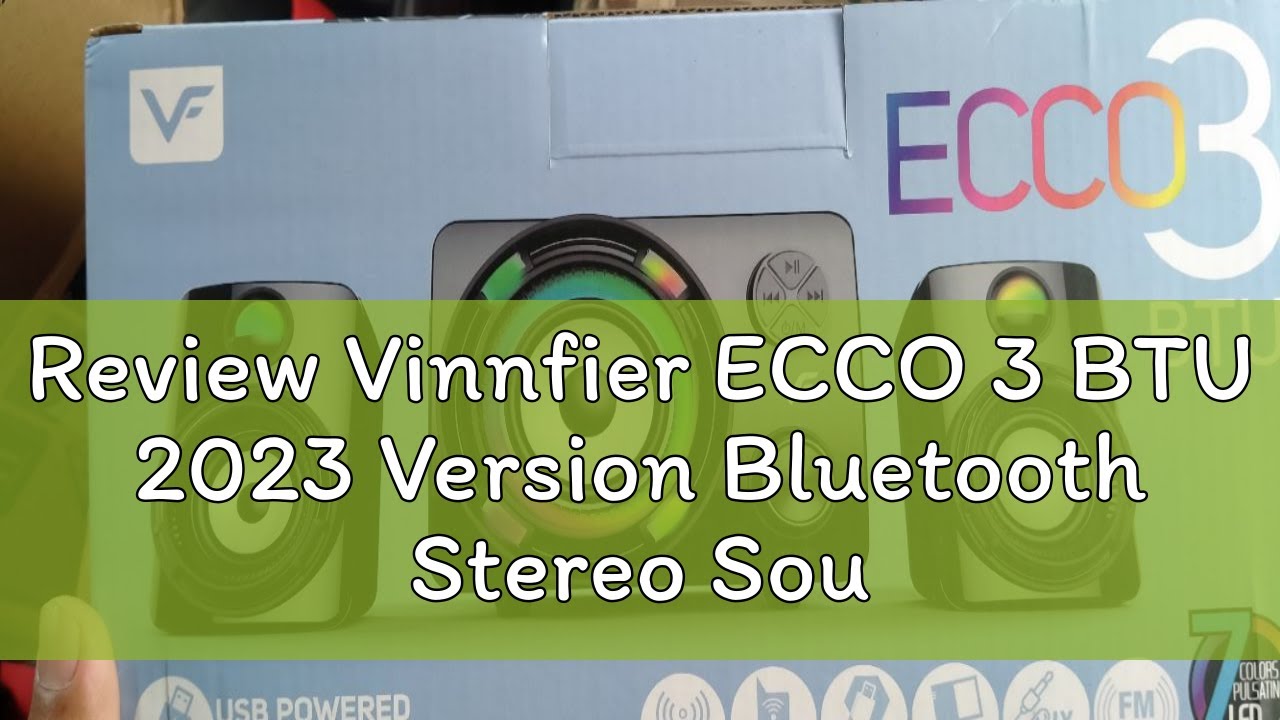 Review Vinnfier ECCO 3 BTU 2023 Version Bluetooth Stereo Sound Speaker ...