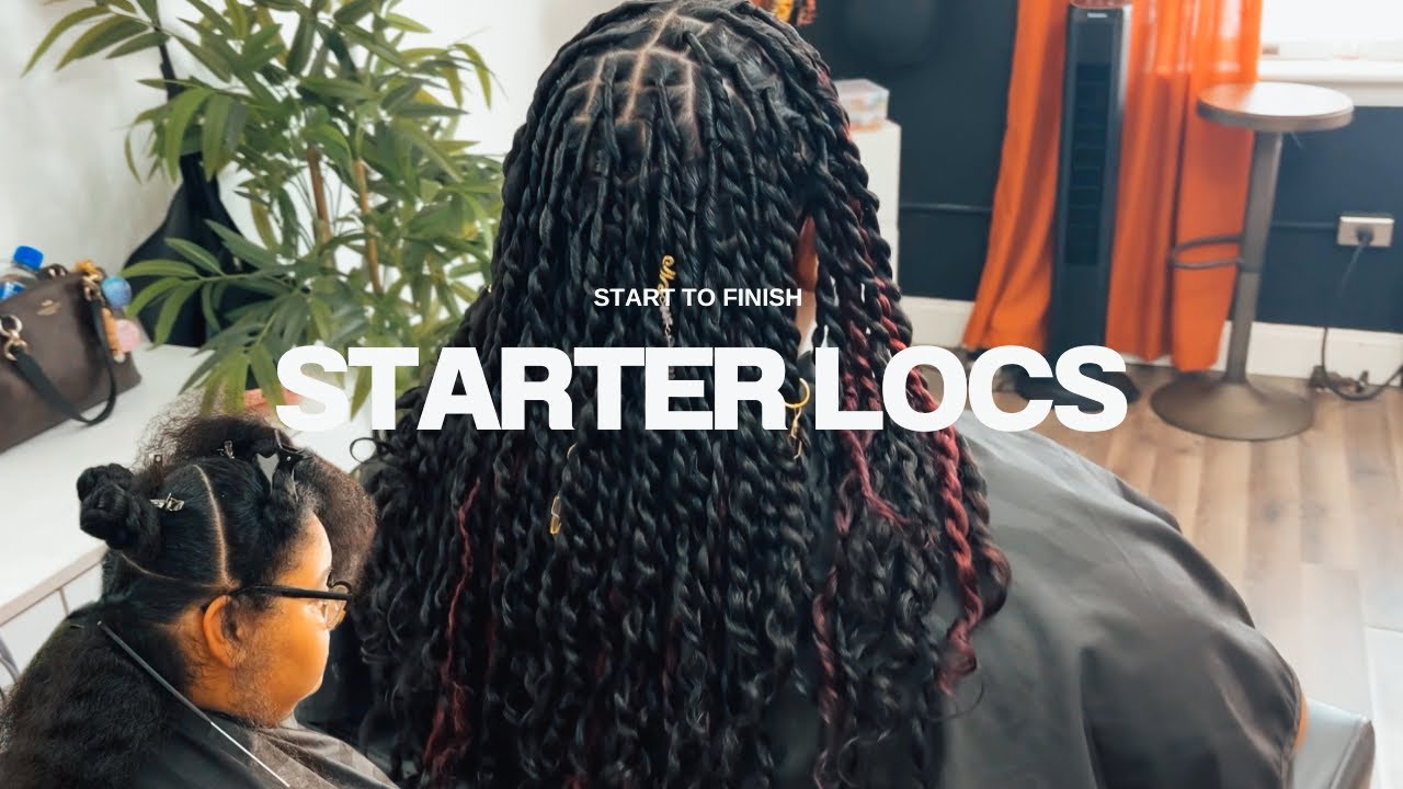 HOW TO: Two Strand Twist Starter Locs | Step by Step - YouTube