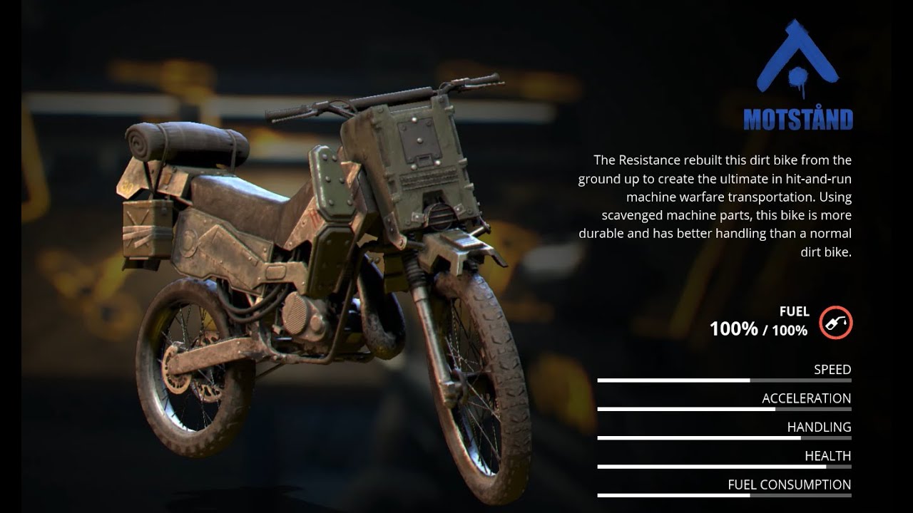 Motstand Motorbike First Ride | Generation Zero - YouTube