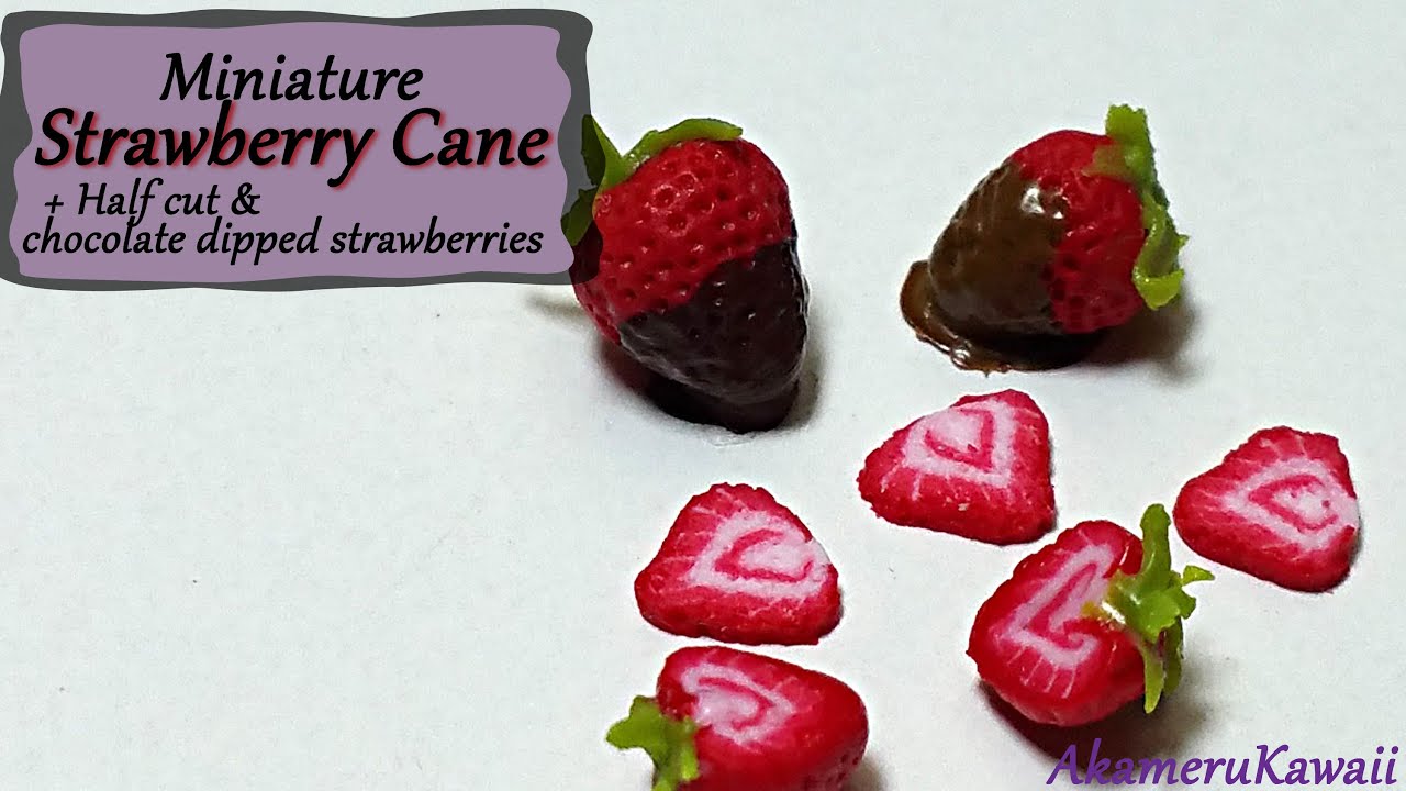 Strawberries Made In Clay Clay Strawberries (DIY Ornaments Idea)