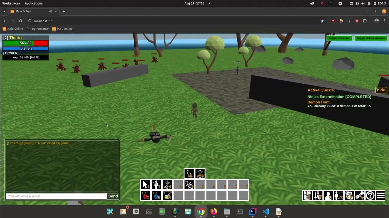 JavaScript MMORPG - Maiu Online - #babylonjs - Ep40: Quest progress tracker - YouTube