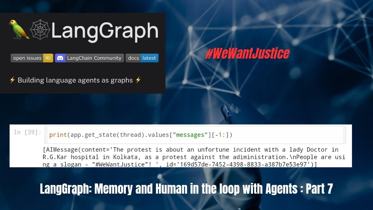 Langgraph Memory And Human In The Loop For Agents With Checkpoints And Breakpoints Part 7 Youtube