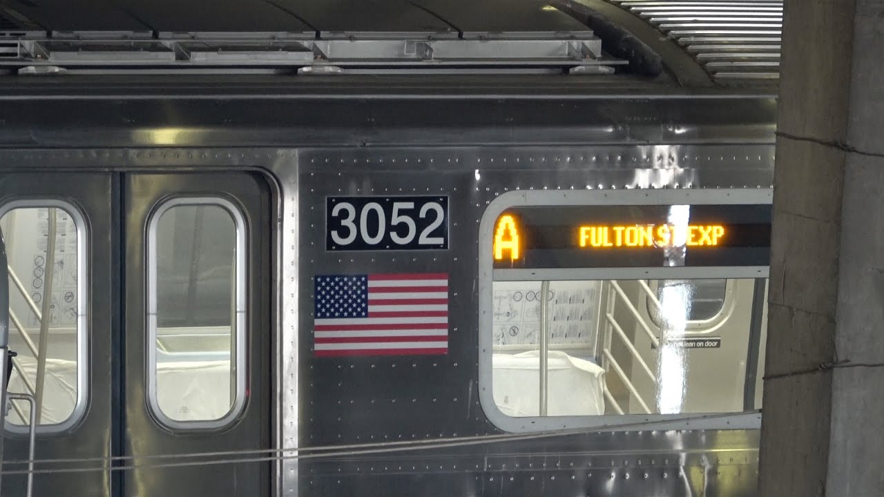 ⁴ᴷ R179 A Train and De-Icer Work Train in Pitkin Yard - YouTube