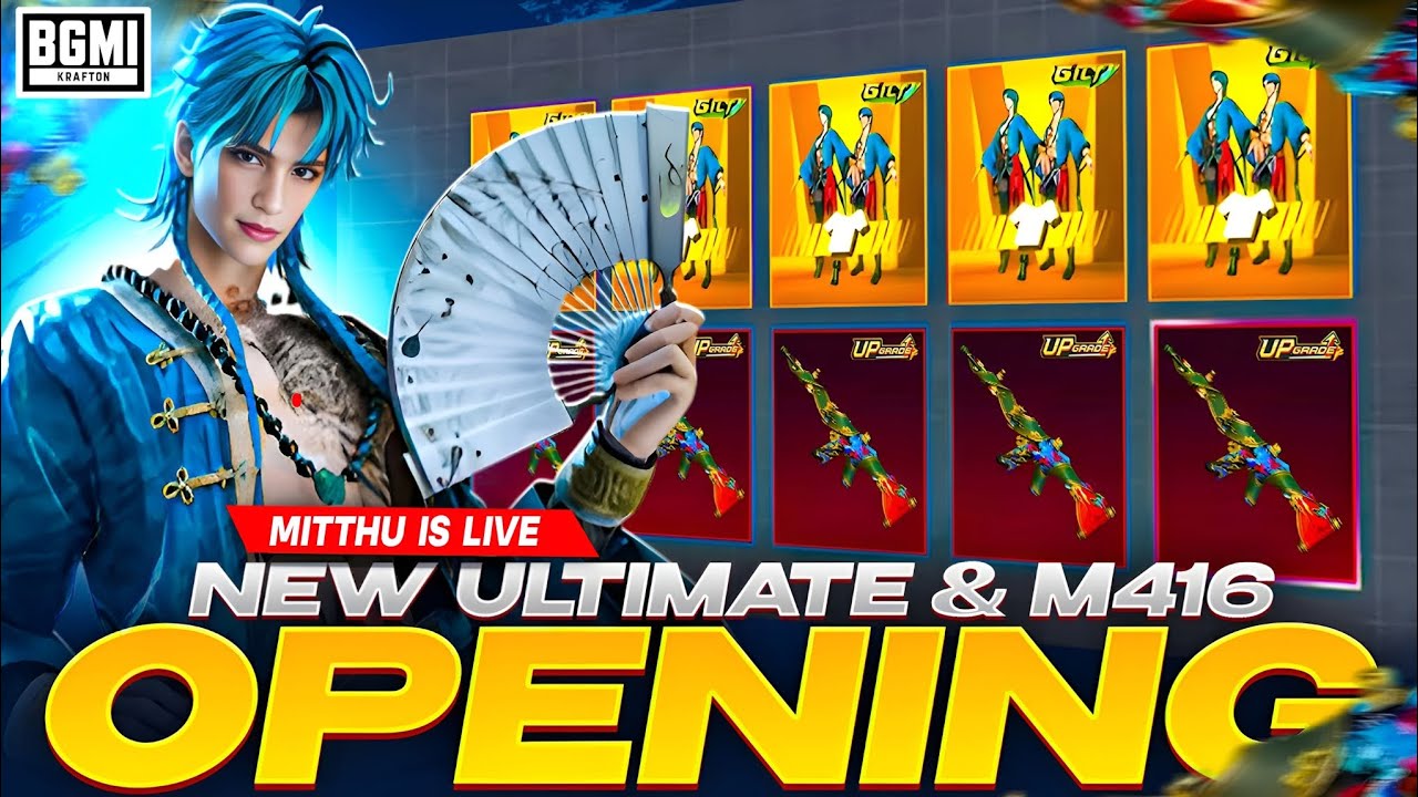 New M416 & Ultimate Set Creat Opening 😍 Bgmi Roaring Immolation M416 ...