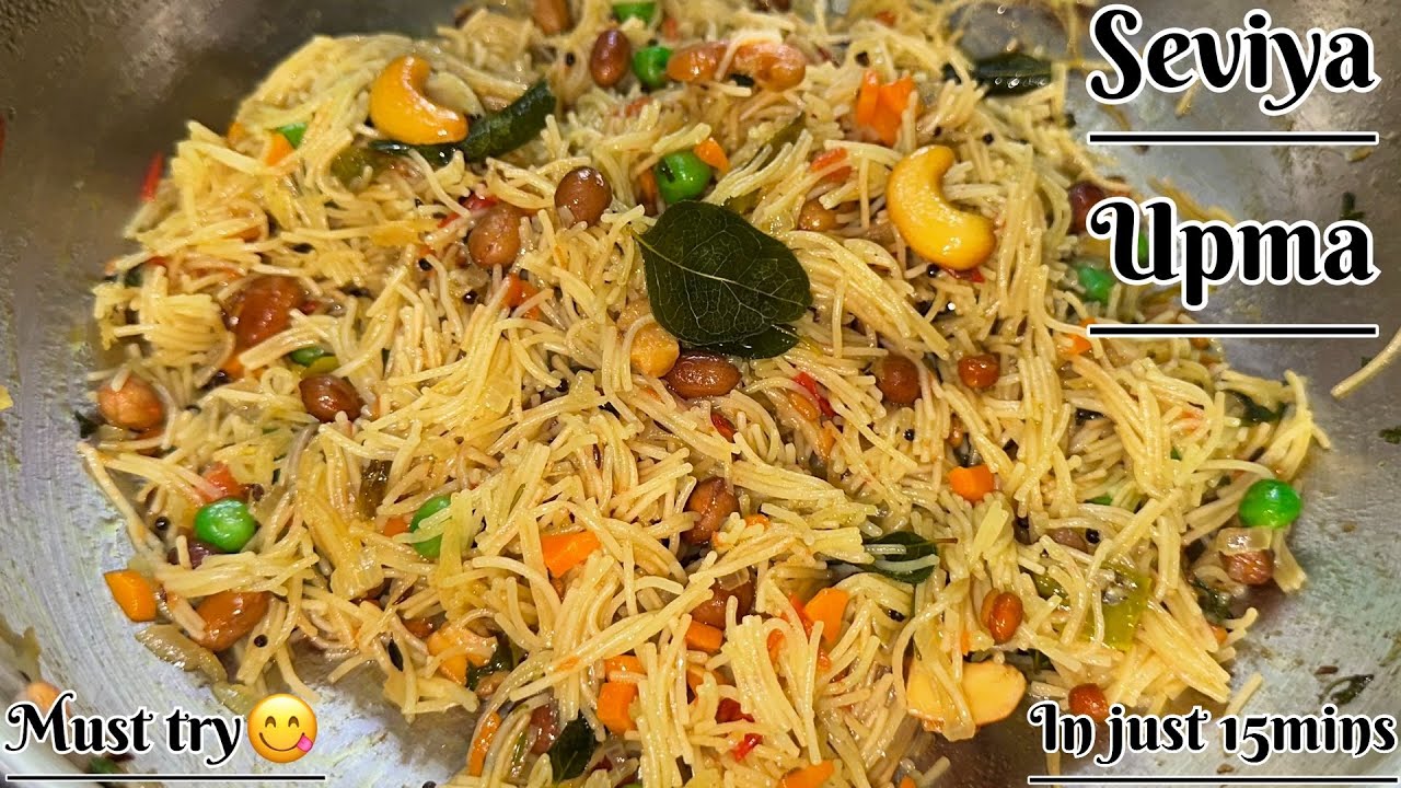Seviya upma recipe||vermicelli upma recipe for breakfast||Easy and ...