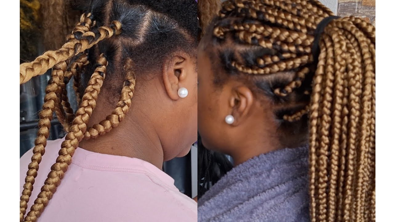 How to make big box braid using crochet method - YouTube