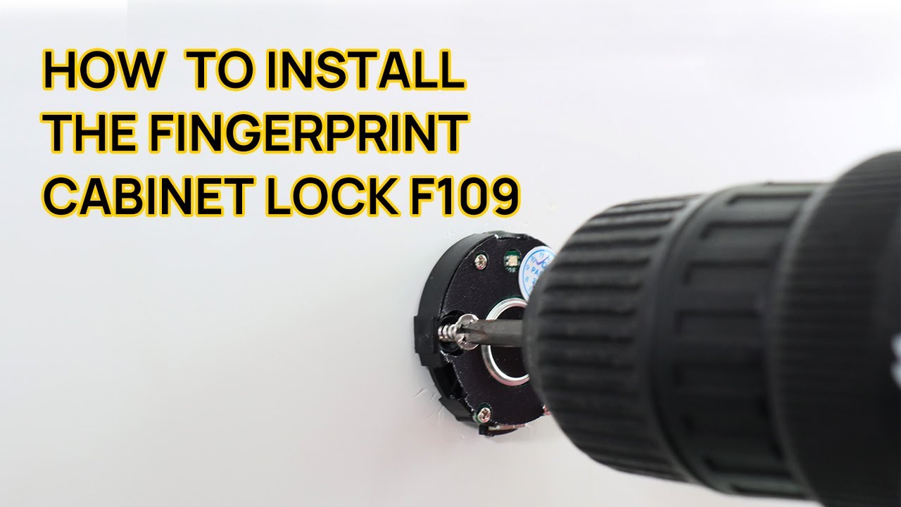 How to install the fingerprint cabinet lock F109 - YouTube