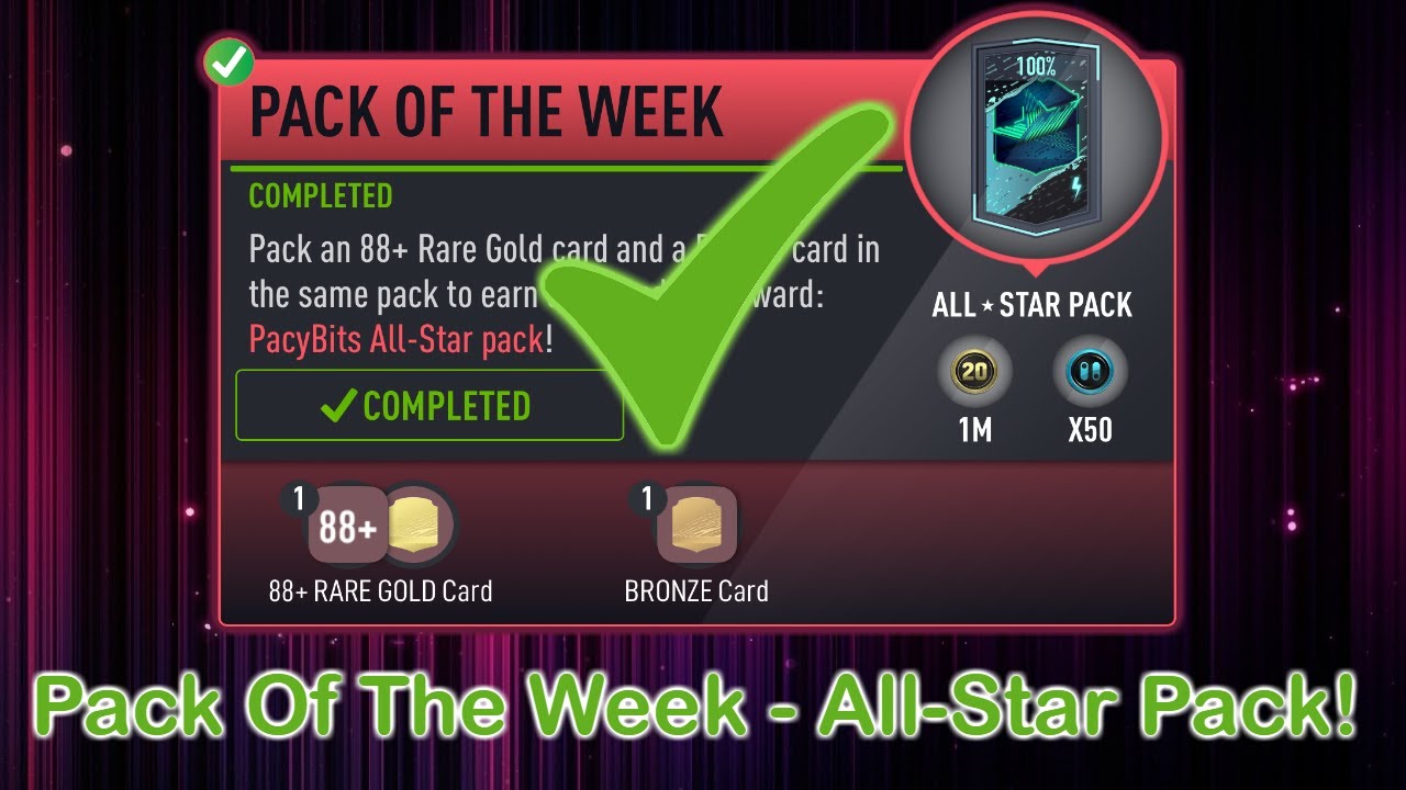 PACYBITS 20 - Weekly Objectives Pack Of The Week - All-Star Pack! - YouTube