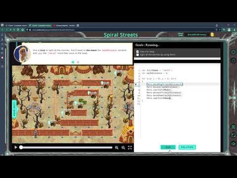 Ozaria - Javascript - Chapter 3 - Module 2 - Spiral Streets - YouTube