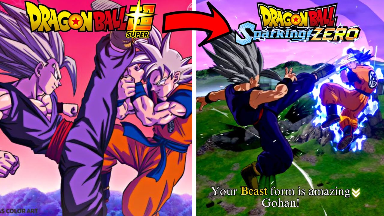 I Recreated The Beast Gohan Vs MUI Goku Manga Fight In Sparking Zero ...