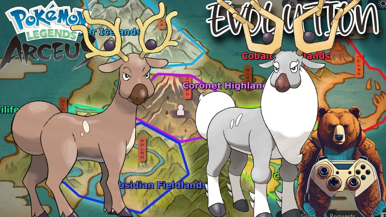 How to Evolve stantler Into wyrdeer In Pokémon Legends: Arceus - YouTube