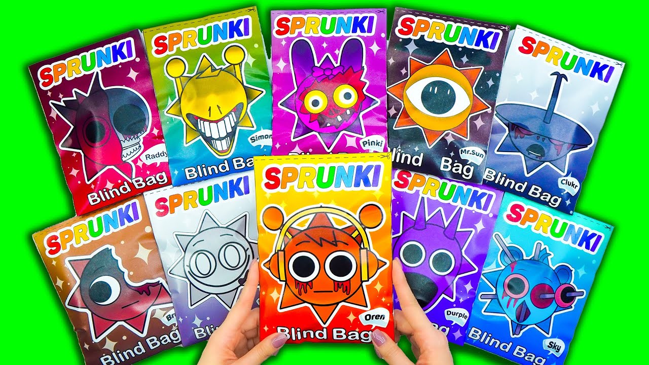 🌈SPRUNKI Blind Bag Mr Sun Dark Version 1 | Phase 1vs2vs3vs4vs5vs6vs7vs8 ...
