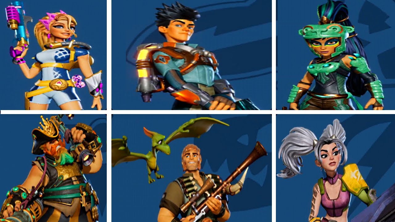 All Characters & Skins Showcase - Rocket Arena #EAGameChangers - YouTube