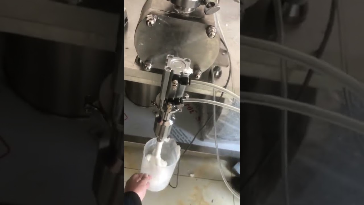 Paste bath salt filling machine - YouTube