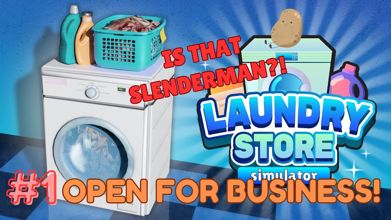 LAUNDRY STORE SIMULATOR - Opening My Own Laundromat! | PC Gameplay (No ...