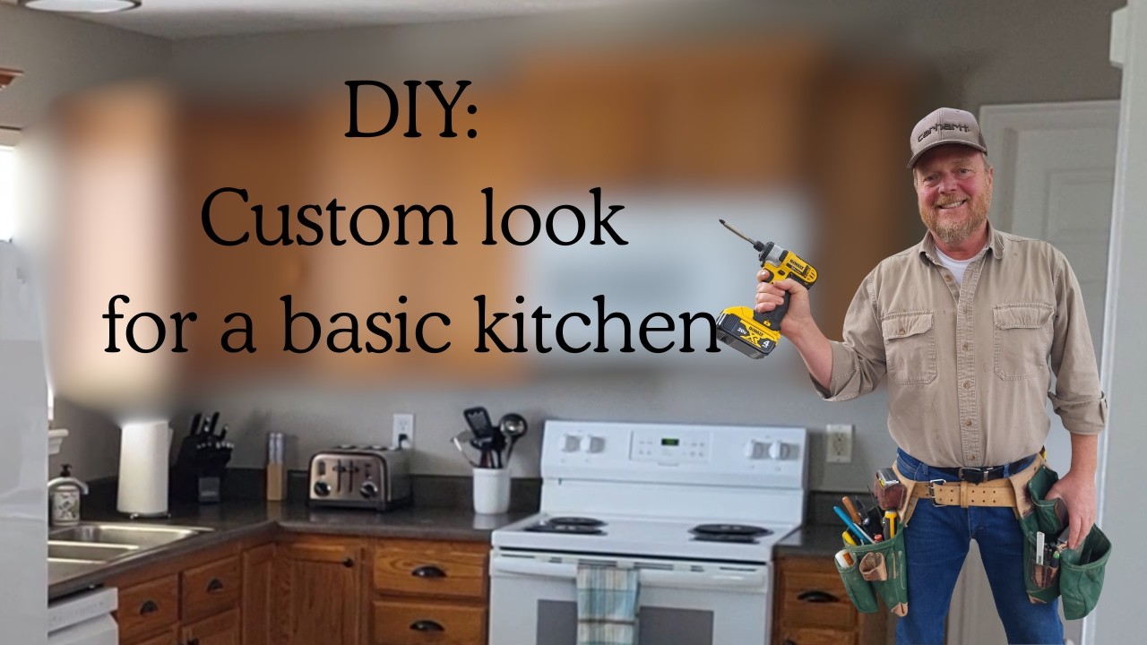 DIY: Custom look for a basic kitchen - YouTube