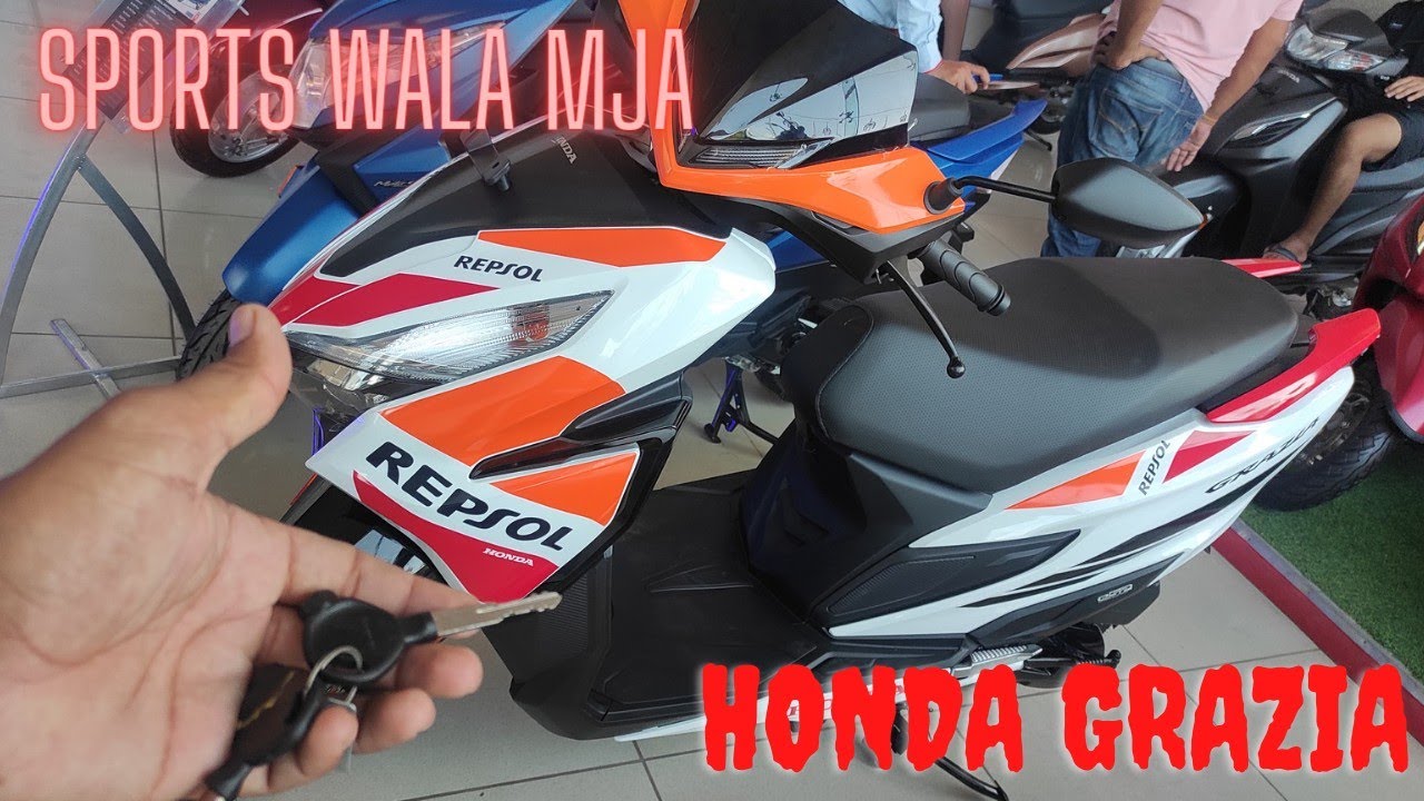 Honda G razia Sports edition 2022 Honda Grazia 125 Bs6 Drum Brake ...
