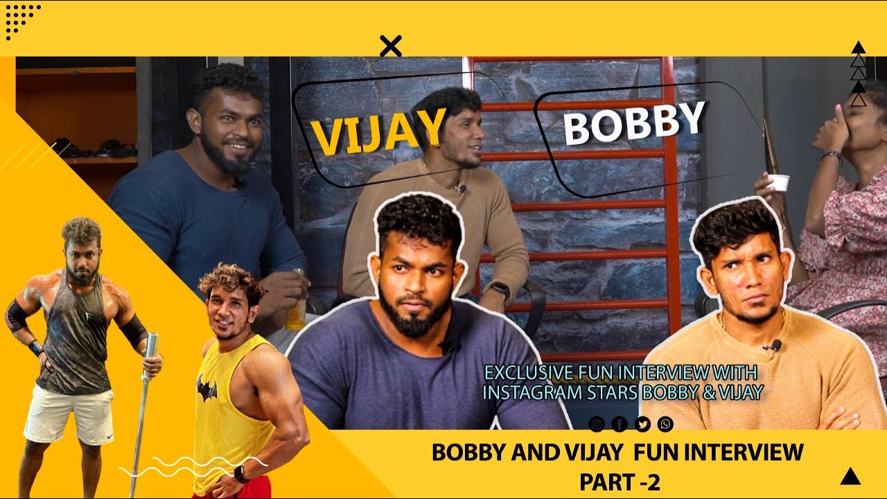 Instagram Fitness Reels Star BOBBY & VIJAY Fun Interview part 2 - YouTube