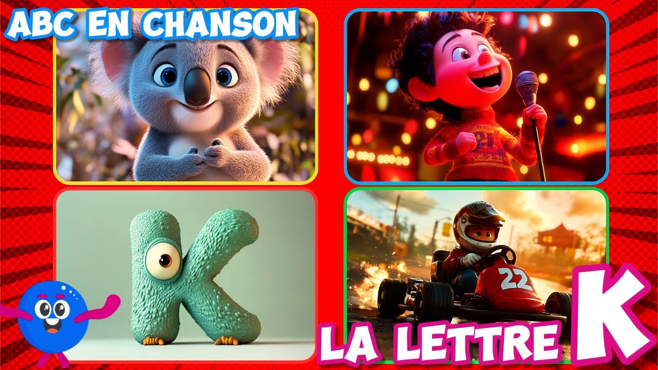 Chanson de la Lettre K - Explore et Chante avec le Kangourou et le Kiwi ...