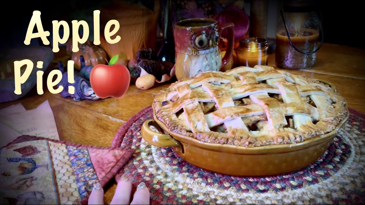 ASMR Apple Pie from scratch! (NO TALKING) Bake with Rebecca! Delicious ...