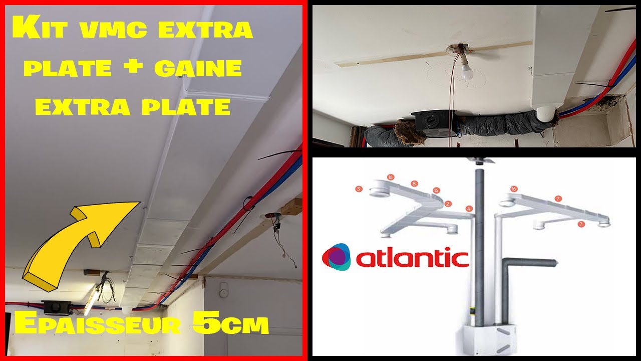 VMC EXTRA PLATE ( Gain de place dans le plafond ) - YouTube