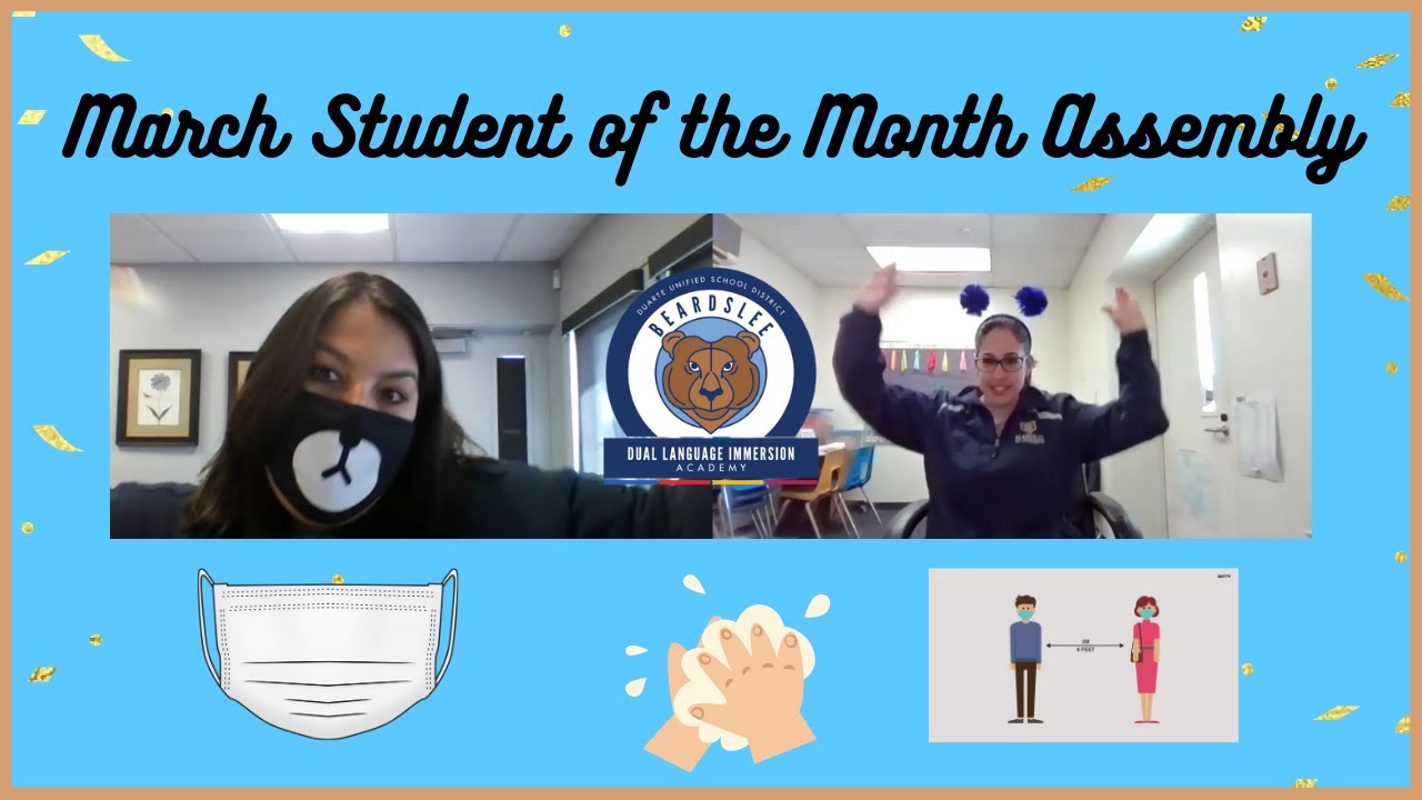 March Student of the Month Assembly! - YouTube
