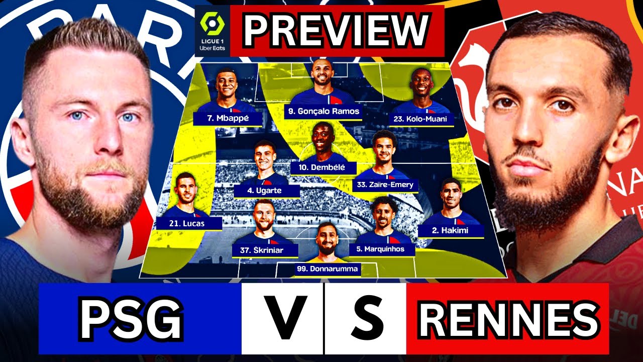 PSG vs Rennes GAME-PREVIEW [Ligue 1 Uber Eats] - YouTube