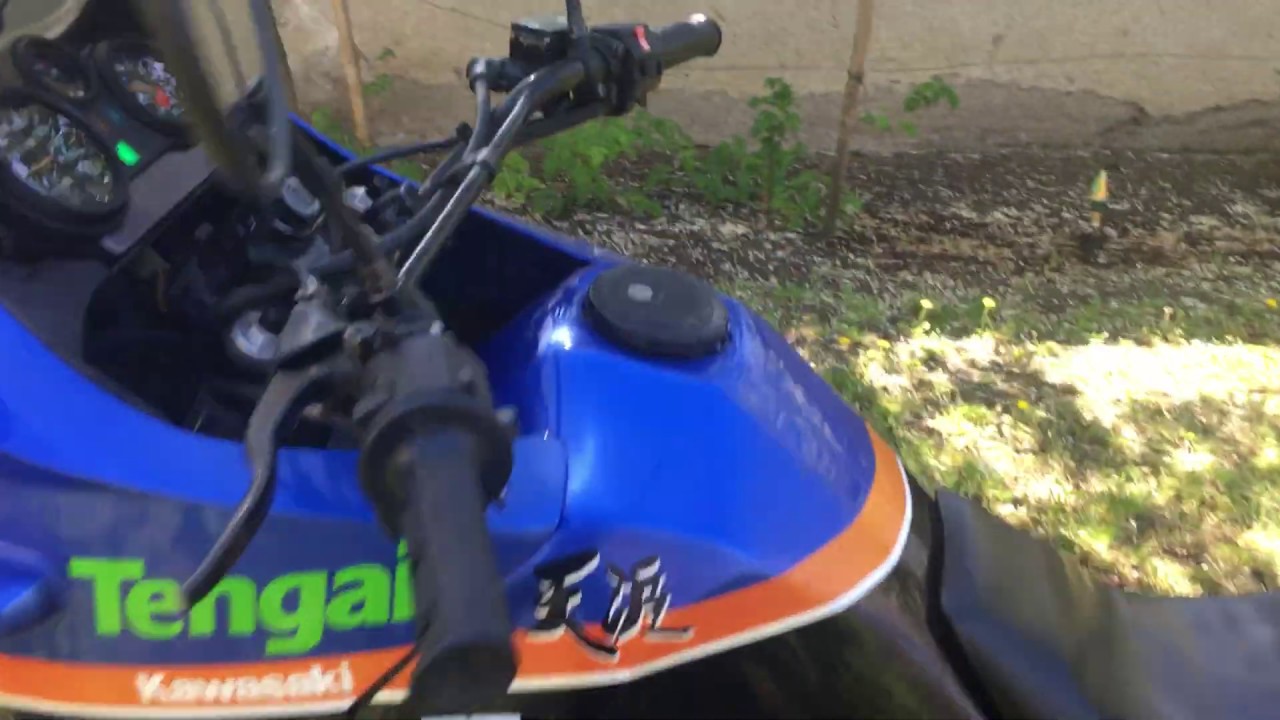 Kawasaki KLR 650 Tengai from 1990' waiting for restoration - YouTube