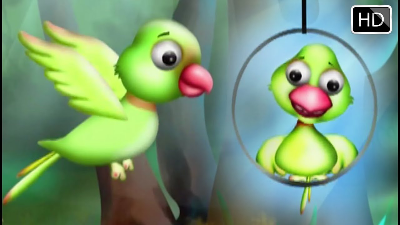 തത്തമ്മ | CUTE PARROT | KIDS NURSERY RHYMES | PARROT SONG | HOTNSOUR ...