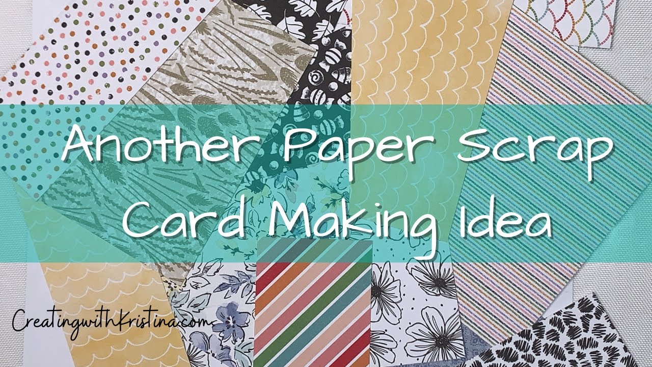 Another idea to use up designer paper scraps - YouTube