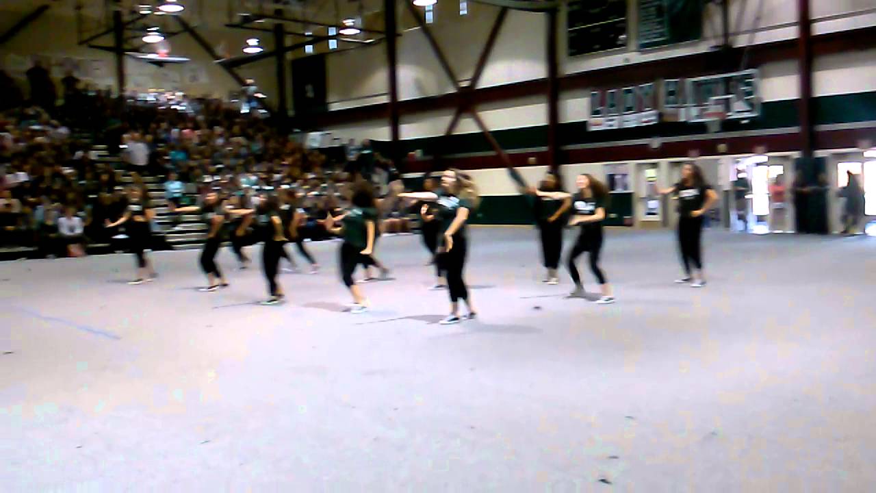 CVHS impulse dance team rally performance to Work - YouTube