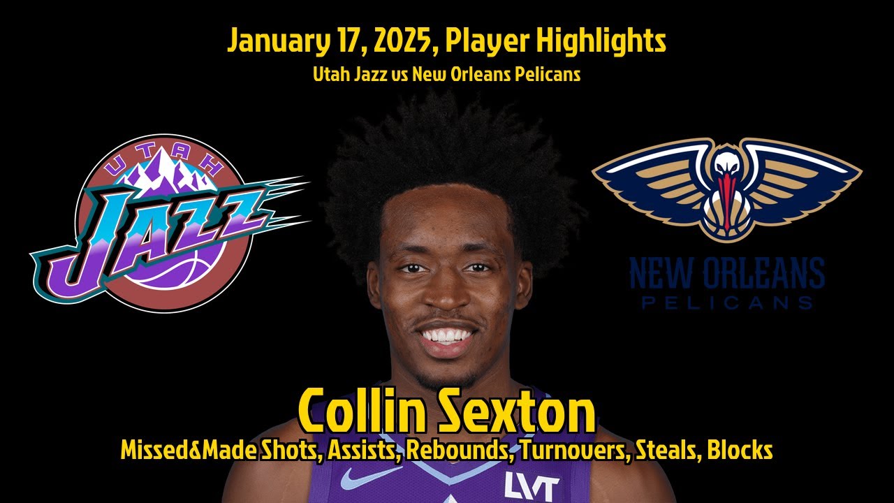 Colin Sexton Highlights | Utah Jazz vs New Orleans Pelicans | 17 ...