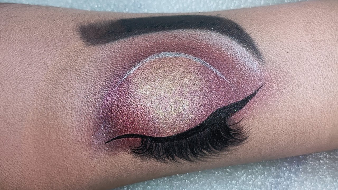 EyeShadow Makeup | Eye Makeup On Hands | Eye Hand Art | Trending # ...