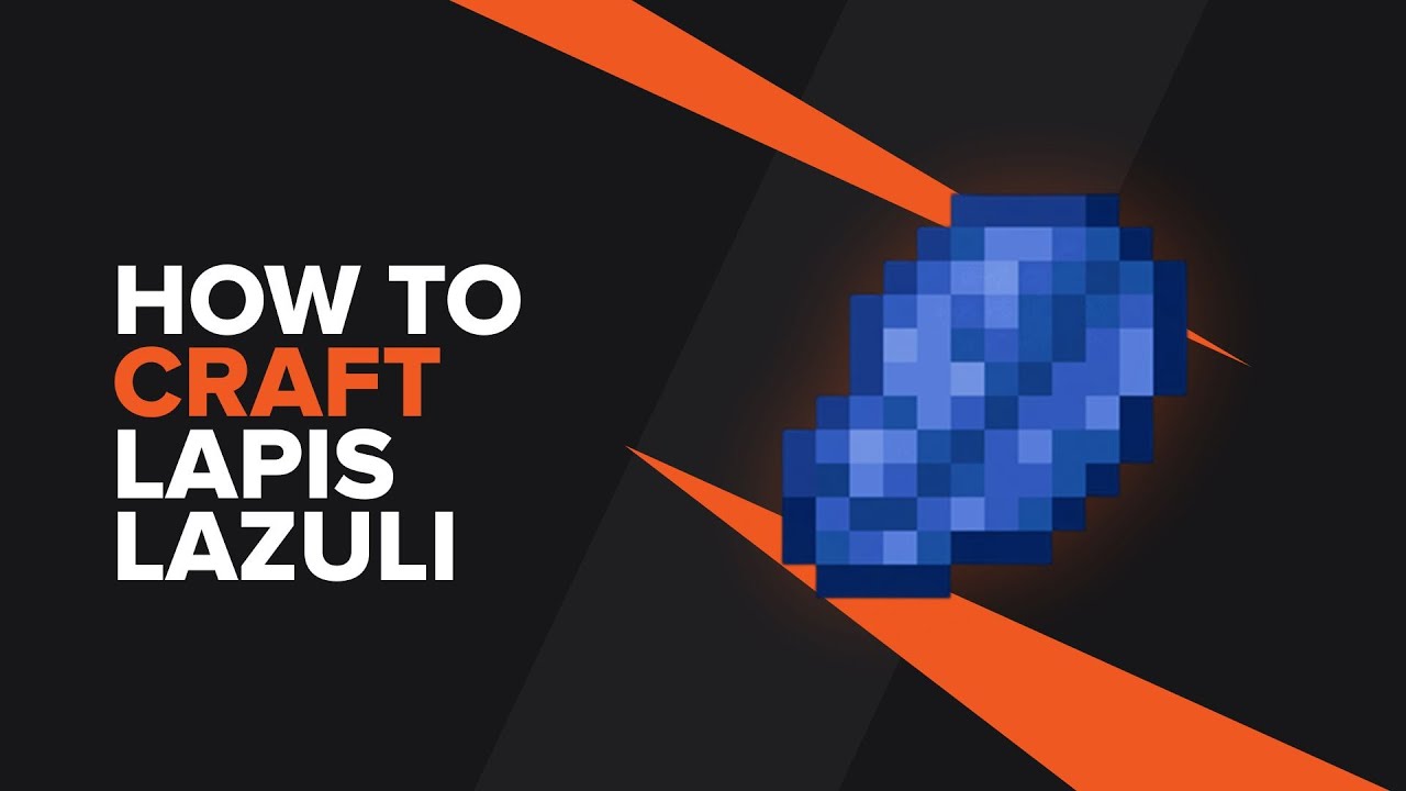 How to make Lapis Lazuli in Minecraft - YouTube