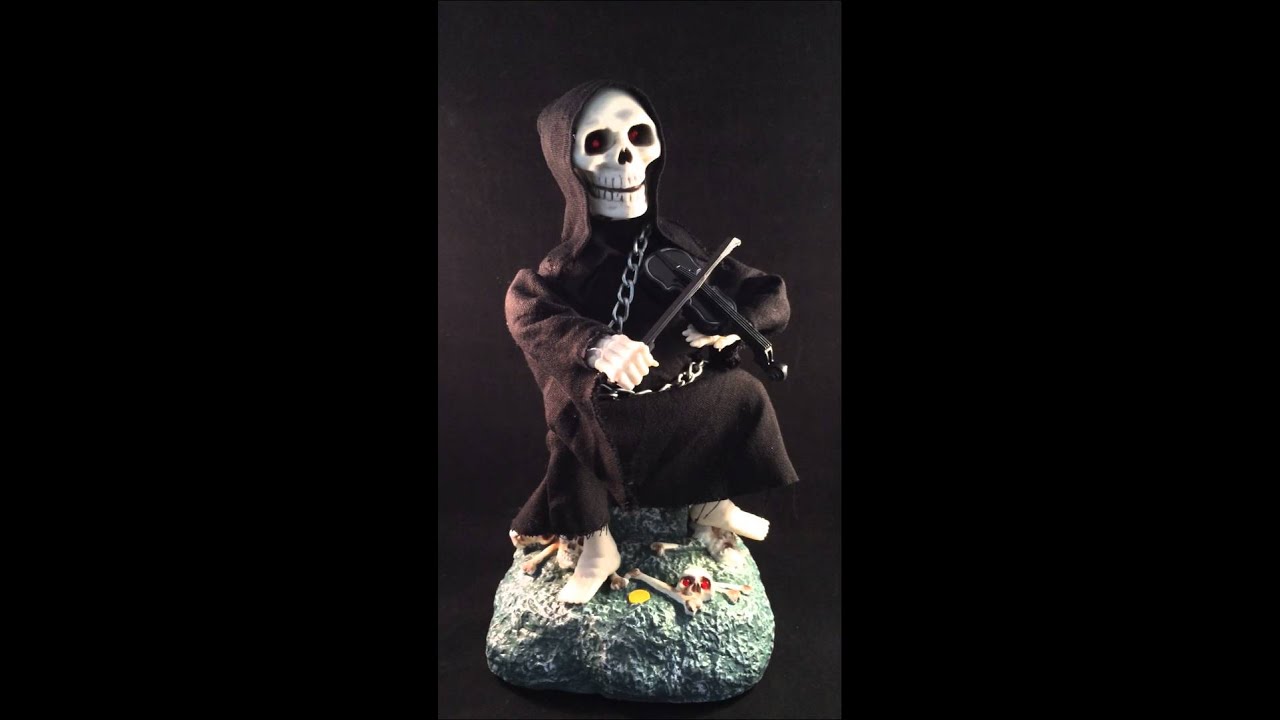 Sinny's Stuff Grim Reaper Playing Violin Animated Halloween Prop on ...