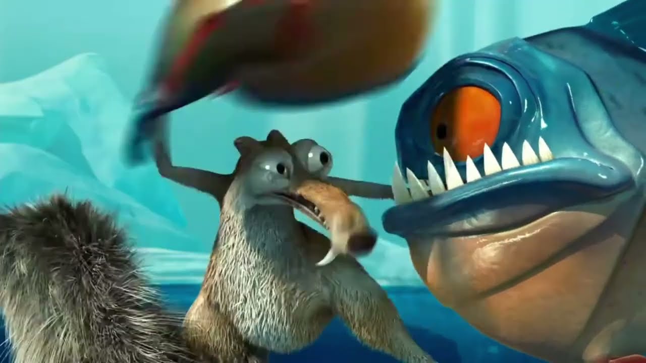 Scrat Toilet Humor vs Piranhas - YouTube