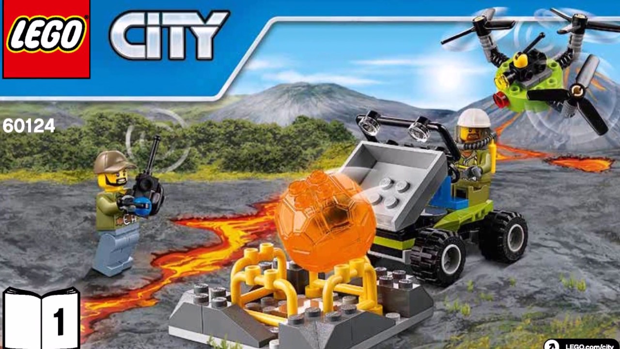 LEGO City Volcano Explorers 60124 Volcano Exploration Base Instructions ...