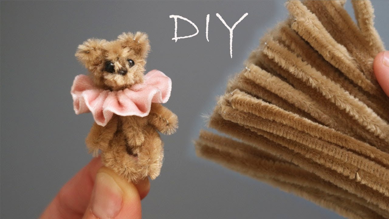 ADORABLE pipe cleaner 🤩 Teddy bear 🤩 DIY - YouTube