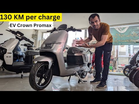 CROWN EV PROMAX 1500W Full Review: Best Electric Scooty in Pakistan ...