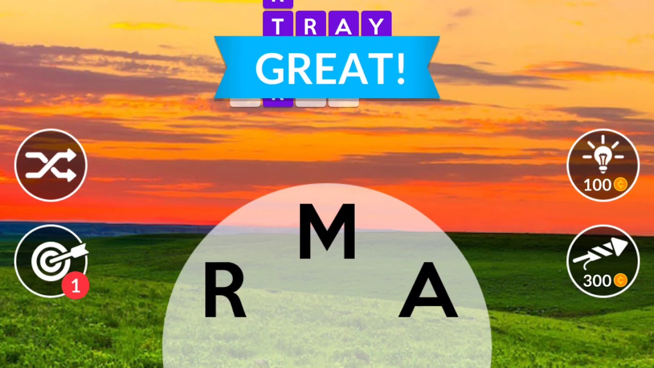 Wordscapes Level 6322 Answers - YouTube