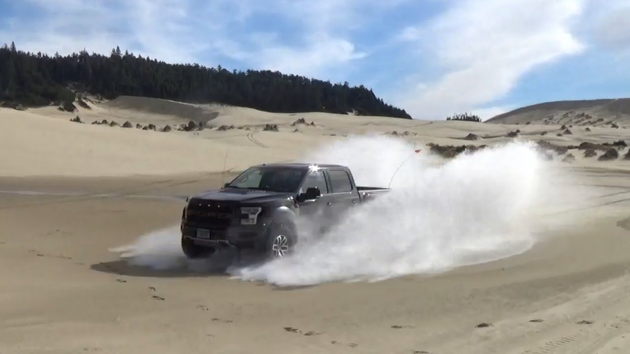2018 Ford Raptor Playing In the Dunes - YouTube