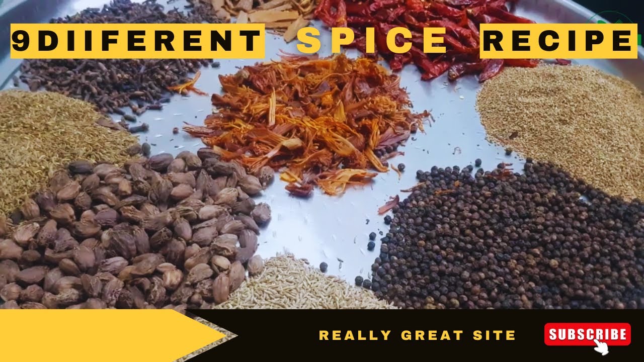 9 diffrent spice recipe | 9 अलग-अलग मसाला रेसिपी | indian zaiqa - YouTube