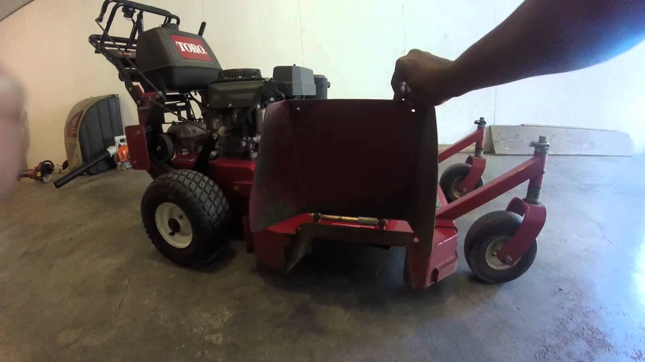 showing off my New ( used) 36'' Toro proline walk behind.. - YouTube