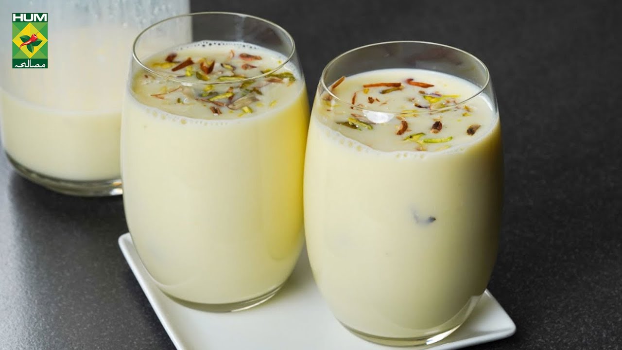 Doodh Ka Sharbat Recipe By Chef Shireen Anwar | Healthy Drink Recipe ...