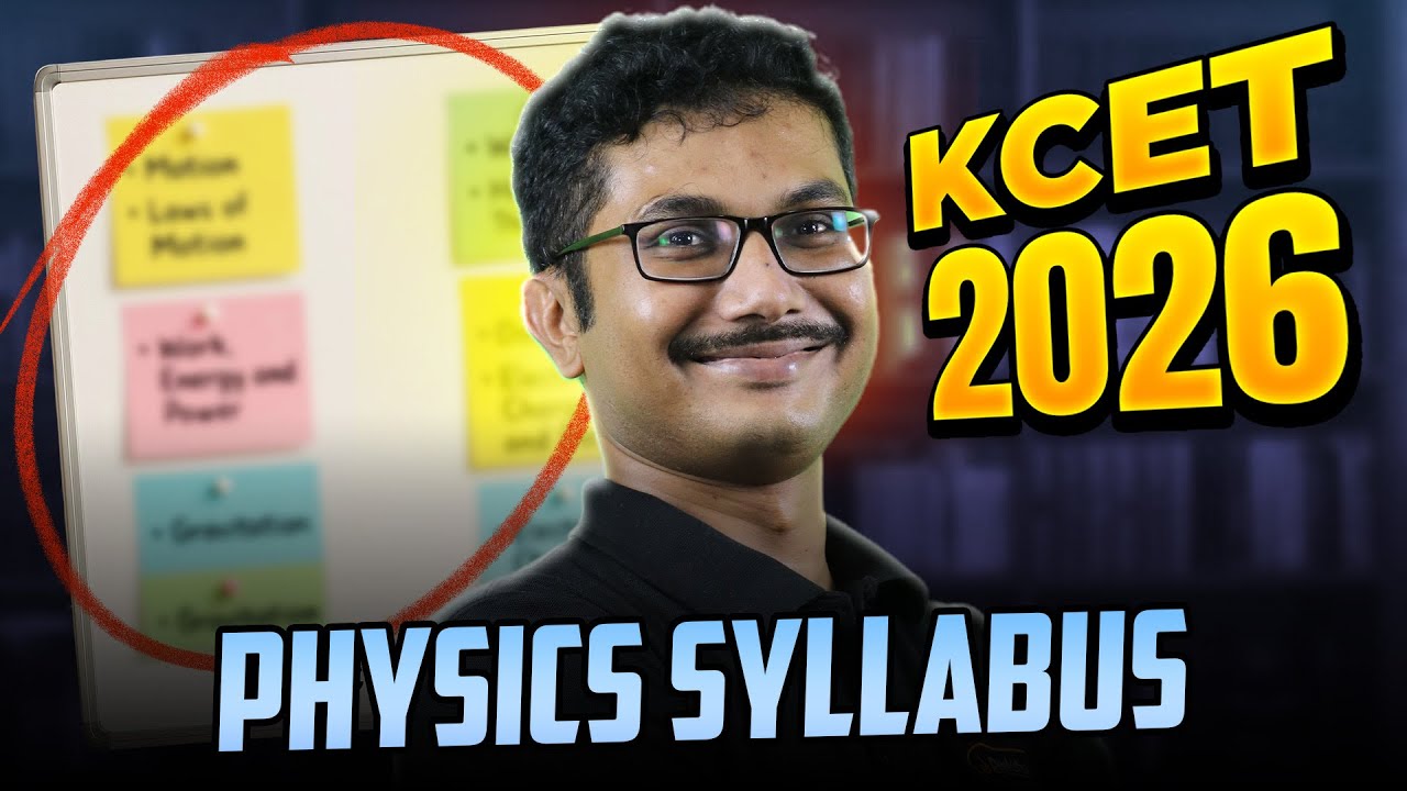 KCET 2026 PHYSICS ⚡ | Exam Pattern + Syllabus Complete Guide! - YouTube